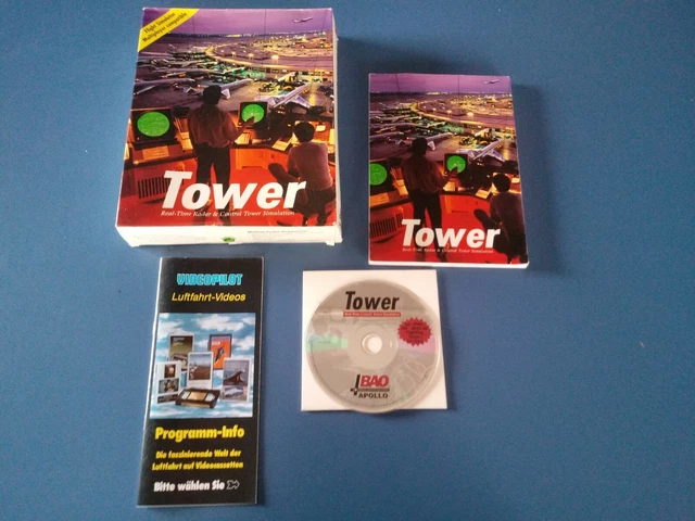 TOWER RADAR & Control Tower Simulator PC CD IBM - English complete £38. ...