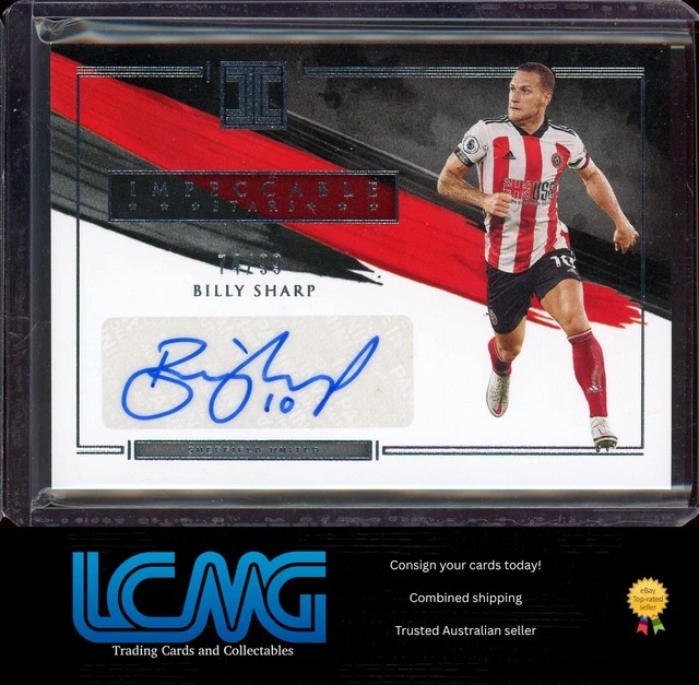 2020-21 PANINI IMPECCABLE Premier League #IS-BSH Billy Sharp Stars #/99 ...