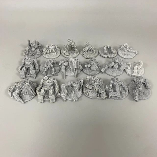BATTLETECH 3D PRINTED Battle Damaged Wrecked Destroyed Mechs Markers ...