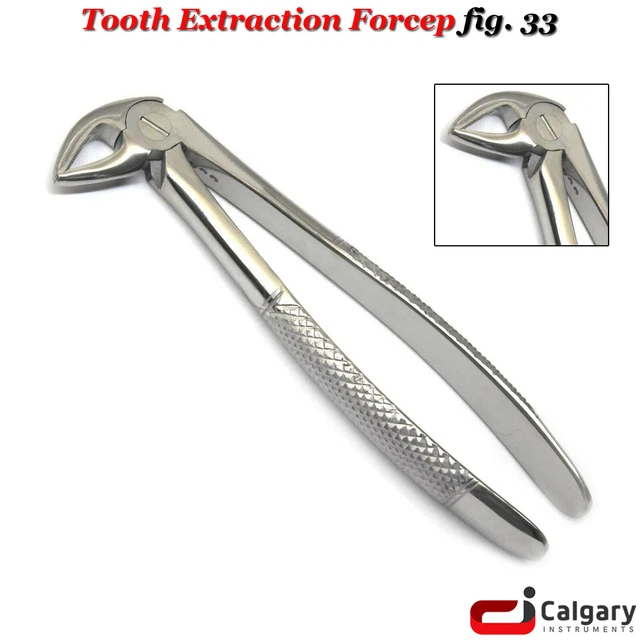 TOOTH EXTRACTION FORCEPS FIG # 33 Lower Roots Extracting Surgical ...