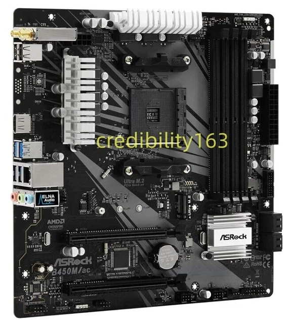 ASROCK B450M/AC AM4 B450 Motherboard £260.59 - PicClick UK