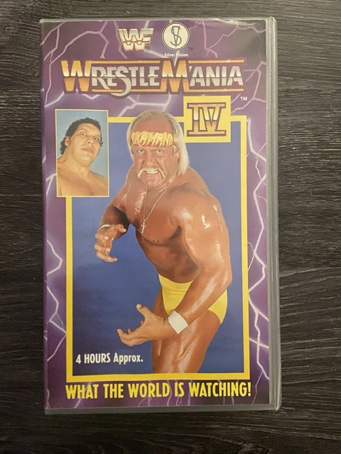 WWF WRESTLEMANIA 4 IV Wrestling VHS Double Cassette Tape 4 Hrs 1991! £8 ...