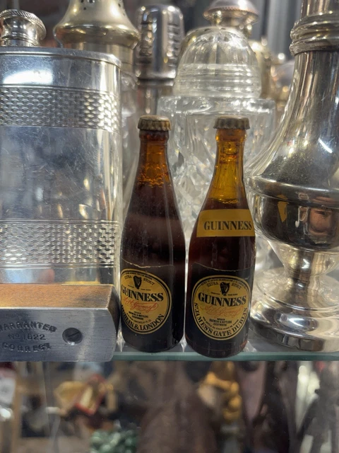 GUINNESS MINIATURE BOTTLES Collectable Vintage Rare Set of 2 £16.04 ...