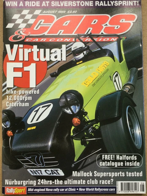 CARS AND CAR Conversion Magazine - August 1999 - 12000rpm Caterham ...