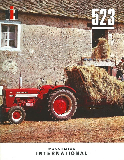 PROSPECTUS BROCHURE prospekt tracteur MC CORMICK INTERNATIONAL 523 EUR 9,98 - PicClick FR