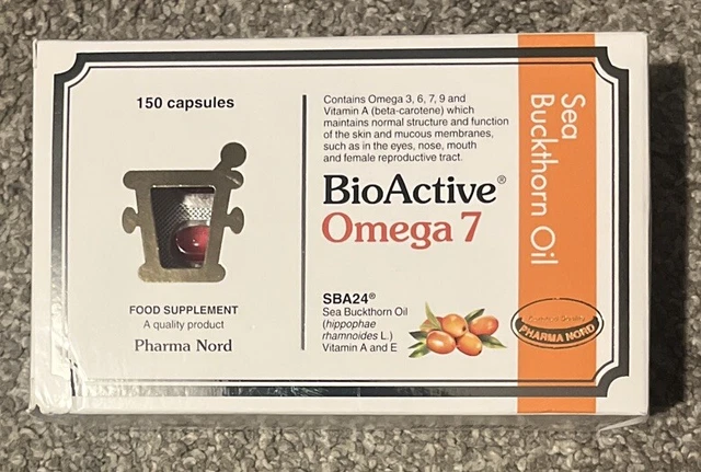 PHARMA NORD SEA Buckthorn Oil Bio Active Omega 7 150 Capsules (best ...