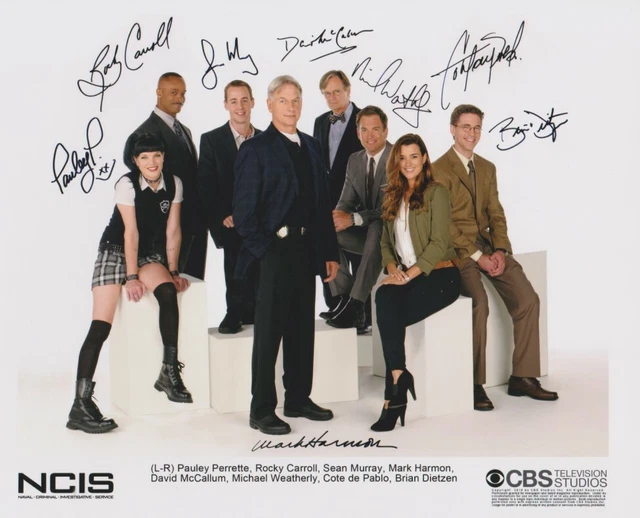 PHOTO ORIGINALE SIGNATURE preprint du CAST de la série télé NCIS ...