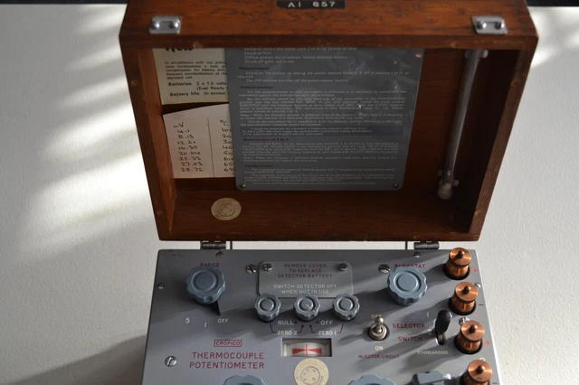 VINTAGE THERMOCOUPLE POTENTIOMETER Cropico by Croydon Precision ...