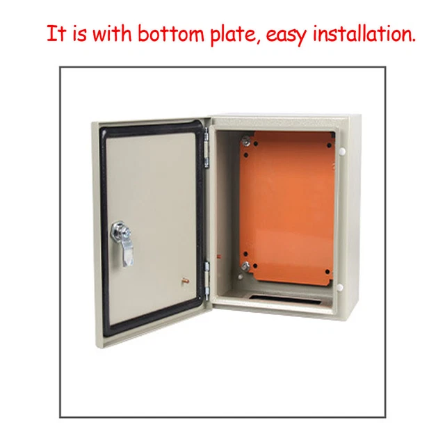 ELECTRICAL STEEL ENCLOSURE Box Cabinet Switchboard 300(H)x300(D)x150(D ...