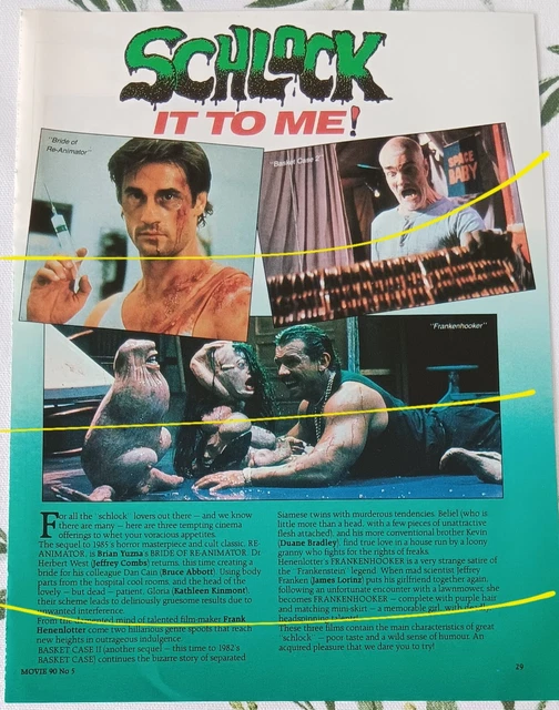 ARTICLE/PHOTOS BRIDE OF Re-Animator, Basket Case 2, Frankenhooker + The ...