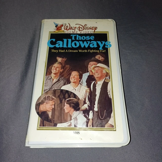 DISNEY THOSE CALLOWAYS VHS 1st Edition White Clamshell Brian Keith Vera ...