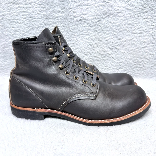 RED WING BLACKSMITH 3341 Mens Size 9.5 Boots Charcoal Rough & Tough ...