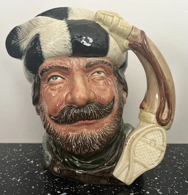 ROYAL DOULTON LARGE Character Toby Jug The Trapper D6609 Made In ...
