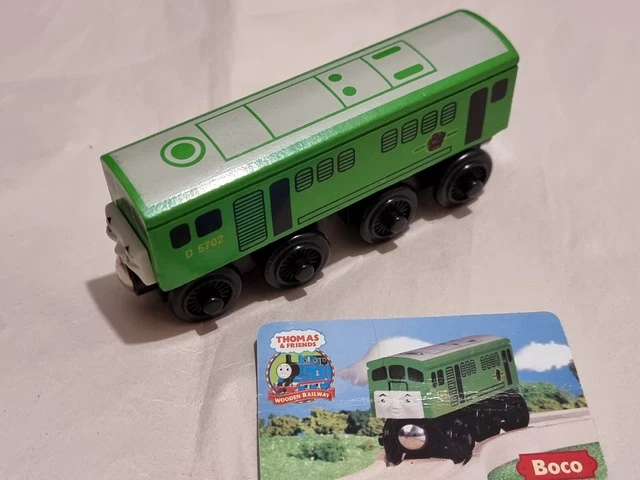 THOMAS THE TANK Engine & Friends WOODEN BOCO WOOD TRAIN + COLLECTOR ...