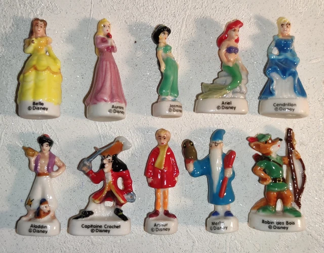 FÈVES 🌞 LES Héros Et Princesses Disney, Lot De 10 Fèves Brillantes EUR ...