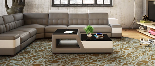 MODERNER DESIGNER GLASTISCH beistell sofa tische wohnzimmer tisch ...