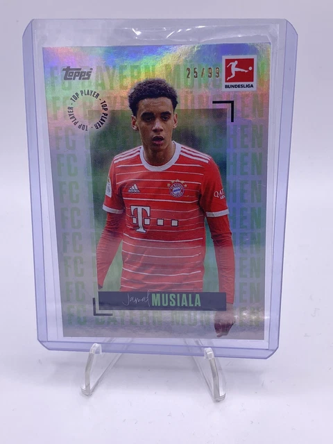 CARTA NUMERATA JAMAL Musiala Bayern Monaco calcio 25/99 Topps ...