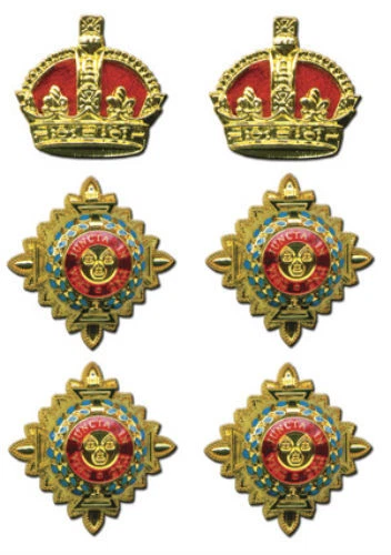 BRITISH ENGLISH UK WWII Officer Colonel Uniform Rank Pip Crown Army War ...