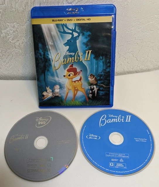 DISNEY BAMBI II Blu-ray & DVD 2 Discs No Digital Code Excellent ...
