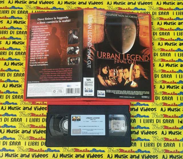 VHS FILM URBAN LEGENDS FINAL CUT 2001 jennifer morrison columbia (F263 ...