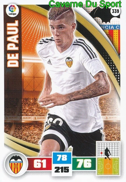 339 RODRIGO DE Paul Argentina Valencia.cf Card Adrenalyn Liga 2016 ...