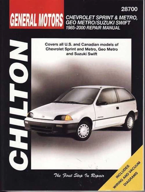 SUZUKI SWIFT (CHEVROLET Sprint and Metro, GEO Metro) 1985 - 2000 ...