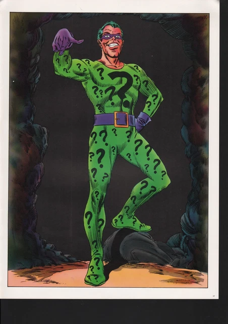 VINTAGE 1978 RIDDLER Pin up Poster DC Comics BATMAN £27.29 - PicClick UK