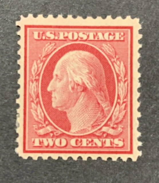 US SCOTT #332 Type A139 George Washington 2c stamp 1908 UNUSED $2.40 ...