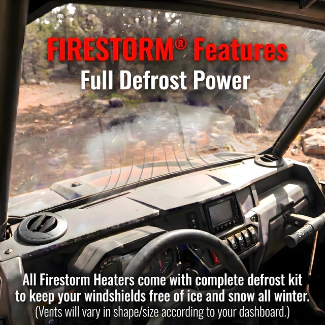 FIRESTORM® UTV CAB Heater for 2015-2022 Polaris Ranger Mid-Size. 18,000 ...