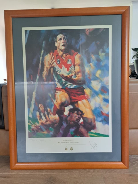 SIGNED TONY LOCKETT AFL/VFL Goal Kicking Record Holder Ltd Ed 1300 ...