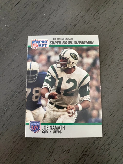 JOE NAMATH NEW York Jets 1990 Pro Set Super Bowl Supermen #34n EUR 5,52 ...