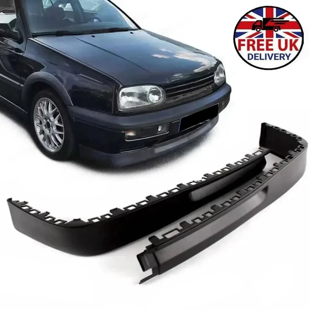 FOR VW GOLF MK3 93-97 Black Front Bumper Chin Lip Spoiler Splitter ...