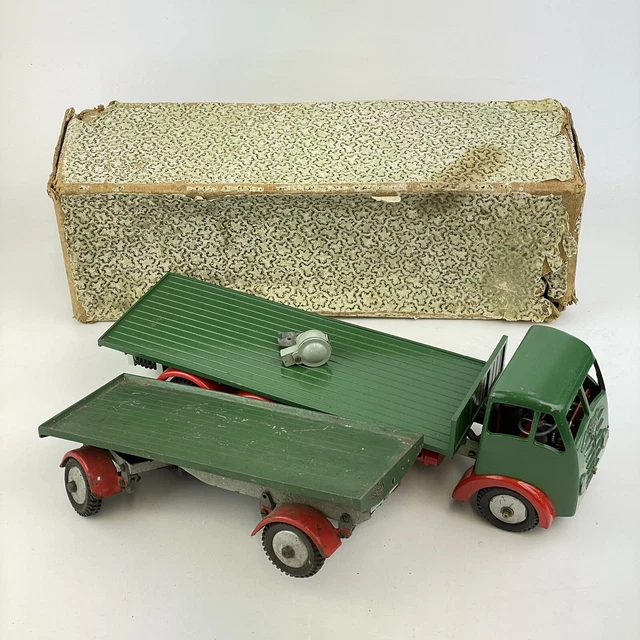 VINTAGE SHACKLETON TOY Mechanical Foden Vehicle Flatbed With Dyson ...