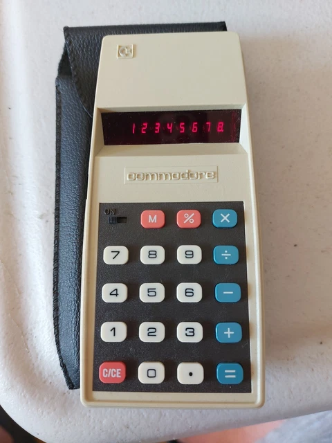 VINTAGE 1970S COMMODORE 796M Electronic Calculator Early Beige Version ...