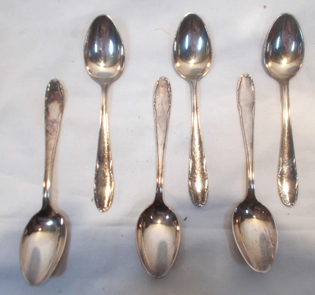 6 KAFFEELÖFFEL ANTIK 90er Silber Set alte versilberte Teelöffel Löffel (1) EUR 22,00 - PicClick DE