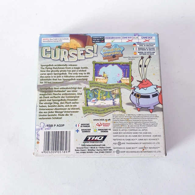 SPONGEBOB SCHWAMMKOPF REVENGE Flying Dutchman in OVP Anleitung GameBoy Advance EUR 11,99 ...