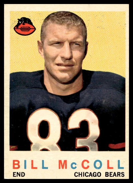 1959 TOPPS #151 Bill McColl Chicago Bears EX-EX-EXMINT EUR 2,78 ...