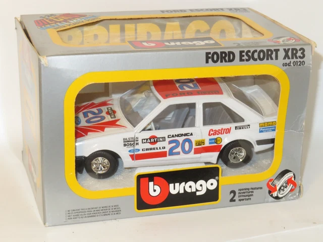 ORIGINAL 1/24 BURAGO Ford Escort XR3 Racing - Made in Italy £75.00 ...
