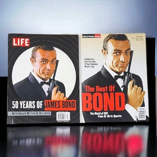 JAMES BOND 007 Lot of 2 Magazines Collectors Editions Life & Hollywood ...
