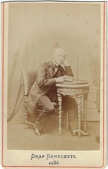 ORIGINALE PHOTO CDV c1868 Comte Vincent Benedetti ambasseur , ami de ...