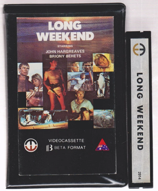 RARE BETA VIDEO Tape LONG WEEKEND Clamshell Betamax Ex-Rental Dugong ...