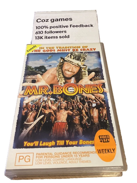 MR. BONES VHS Video Pal Australian Ex-Rental Leon Schuster Comedy Movie ...