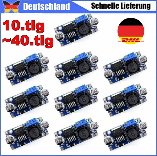 10-40STK LM2596 DC-DC Step Down Spannungswandler Arduino Modul Regler ... 10-40STK LM2596 DC-DC Step Down Spannungswandler Arduino Modul Regler ...