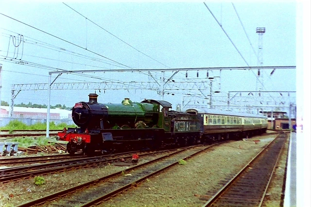 35MM RAILWAY COLOUR Negative GWR Hall 4965 at Crewe £1.95 - PicClick UK