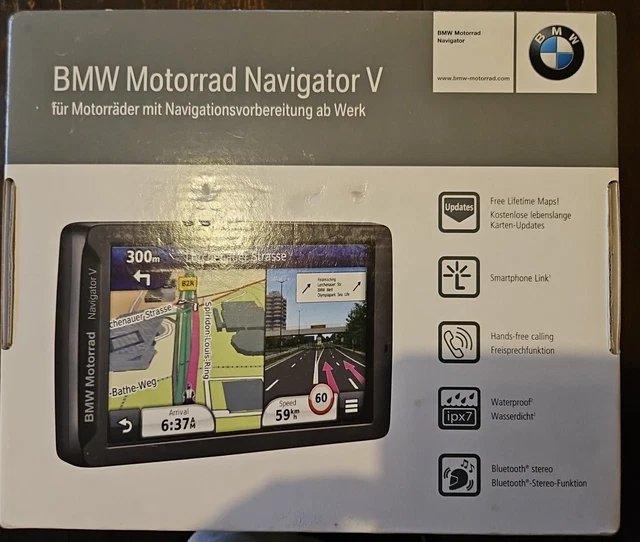 BMW MOTORRAD NAVIGATOR V 5 - Motorcycle Sat Nav. Latest Maps. Mint ...