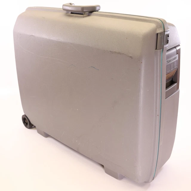 VINTAGE SAMSONITE OYSTER Hard Shell Wheeled Suitcase Combination Lock ...