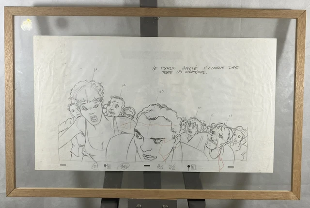 MILO MANARA (1945) Grand dessin original Le Parfum de l'Invisible ...
