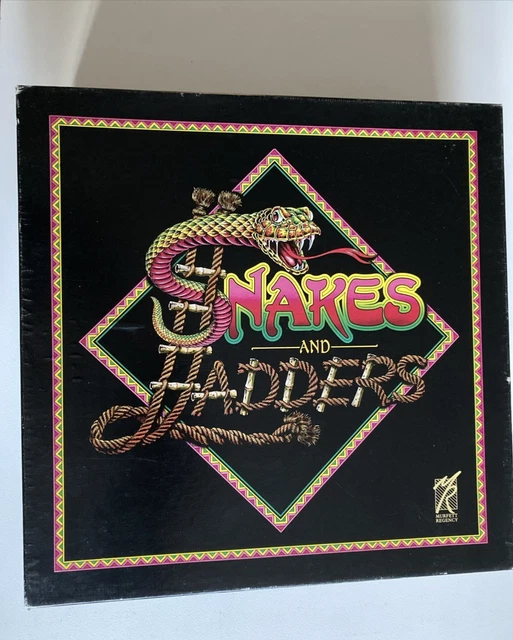SNAKES AND LADDERS Collector's Series Rare 1987 Murfett Regency Board ...