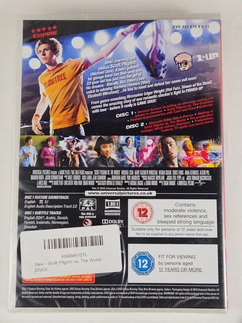 SCOTT PILGRIM VS The World DVD 2-Disc (New & Sealed) Region 2,4 £8.93 ...