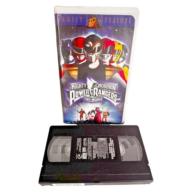 1996 MIGHTY MORPHIN Power Rangers The Movie VHS Tape Clamshell Case ...